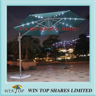 China 3.0m Solar Light Garden Umbrella for Outdoor and Patio supplier