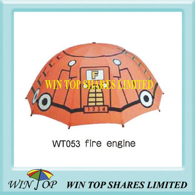 China Fire Engine Design Cartoon Umbrella Vendor supplier