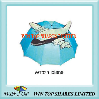 China Plane Design Steel Children Cartoon Umbrella (WT029) supplier