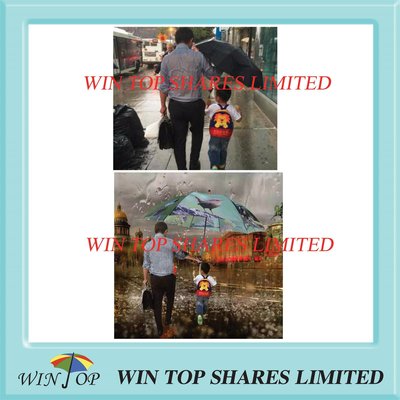 China Jumbo size birds printing Umbrella for father and son supplier
