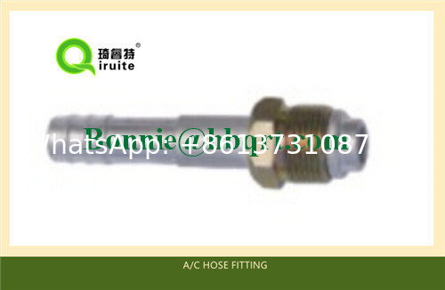 Aluminum auto air conditioning hose fitting, O-ring