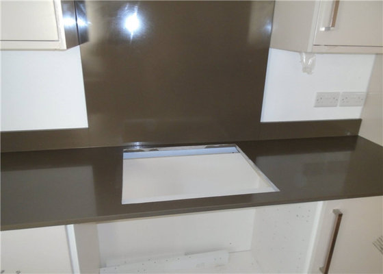 Kitchen or Bathroom Engineered Stone Countertops with Quartz Rocks Eco-friendly
