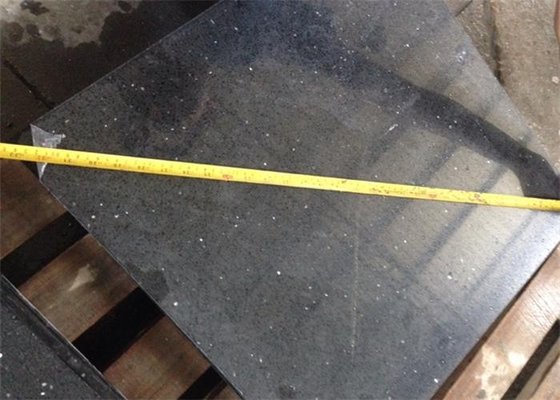 ISO9001 Black Bathroom Floor Tiles Thin Slabs For Wall Panels