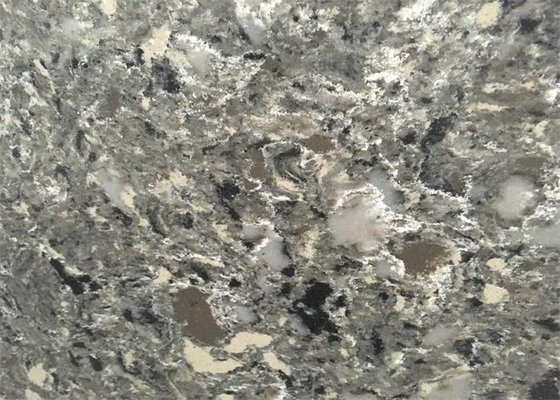 High Density Engineered Quartz Stone Surface For Kitchen Countertops