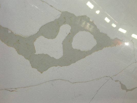 Calacatta WaterProof Engineered Quartz Stone For Vanities / Table Tops