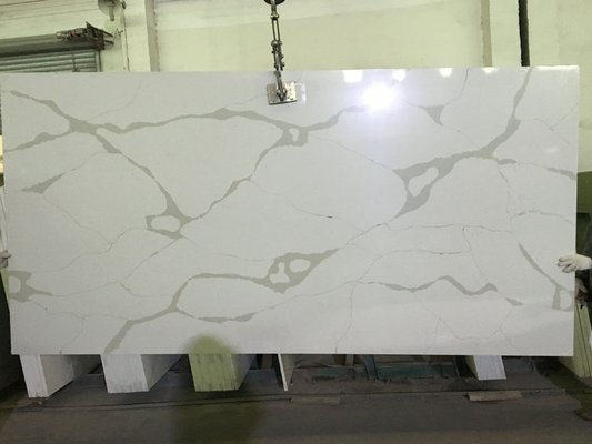 Calacatta Gold White Quartzite Slabs Custom ISO9001/NSF Approved