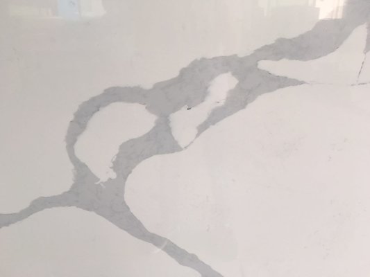 Calacatta Grey Stunning Marble Natural Vein Quartz Stones ISO9001 Approved