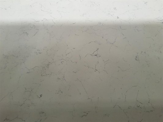 White Carrara Quartz Stunning Vein Design For Commercial Projects 3200mm x 1600mm