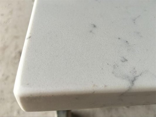 High Density Carrara White Quartz Worktops Engineered Stone Countertops