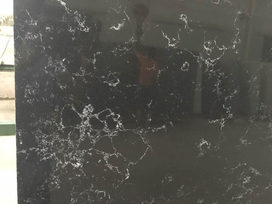 12 mm - 30 mm Thickness Engineered Quartz Stone For Worktops / Tiles / Top