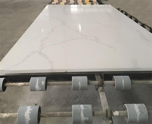 High Glossy Building Materials Solid Surface Vanity Tops Quartz Stunning Natural Vein