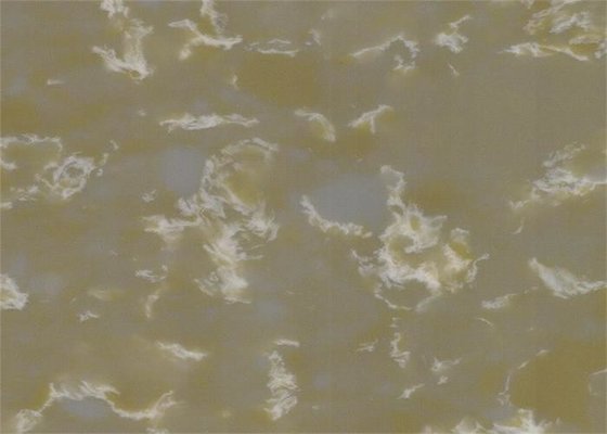 Honey Onyx Engineered Quartz Countertops / Artificial Quartz Stone Countertops 12 mm - 30 mm Thickness
