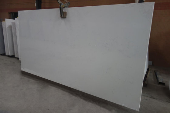 Statuario Engineered Artificial Quartz Stone Countertops High Hardness Customized Quartz Slab