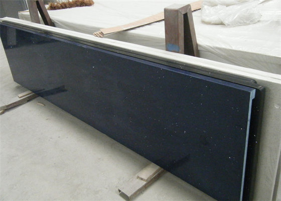 Scratch Resistant Black Mirror Engineered Quartz Stone Solid Surface Countertops Wholesale