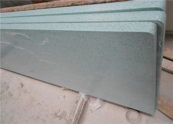 High Density Blue Mirror Quartz Kitchen Countertops with Artificial Quartz Stone Slabs