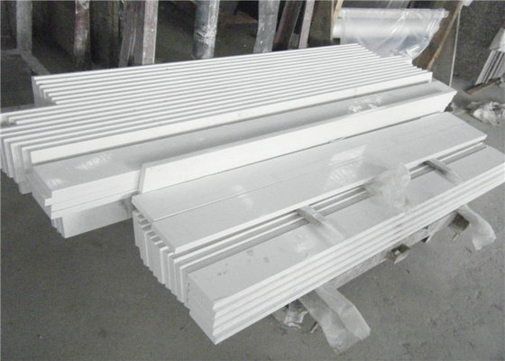 Custom White Artificial Quartz Stone Window Sills Scratch Resistant and Eco-friendly