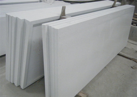 White Mirror Home Engineered Quartz Worktops , Stone Sheet Counter Top Material