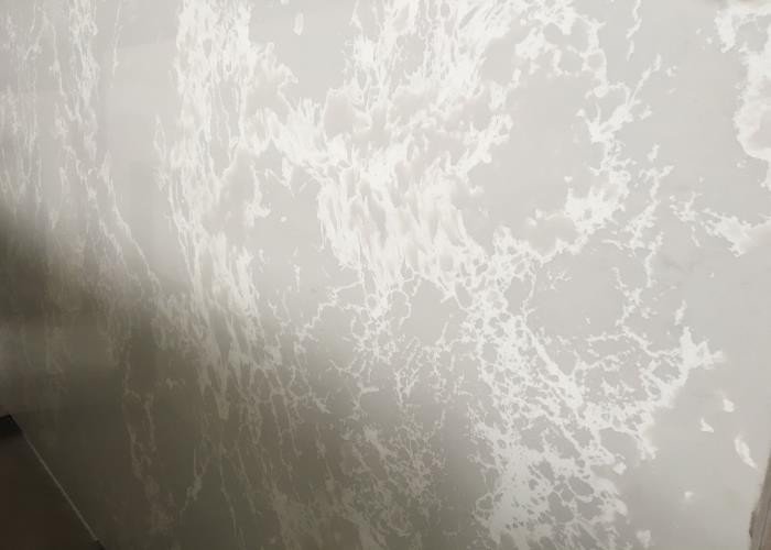 White Onyx  Artificial Quartz Stone Slabs For Worktops / Kitchentops