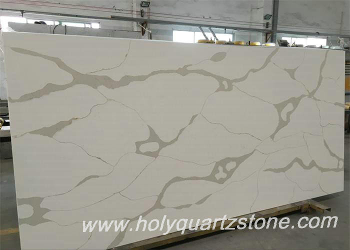 Gold Marble Pattern Water Proof Artificial Quartz Stone Slab For Kitchen Countertops