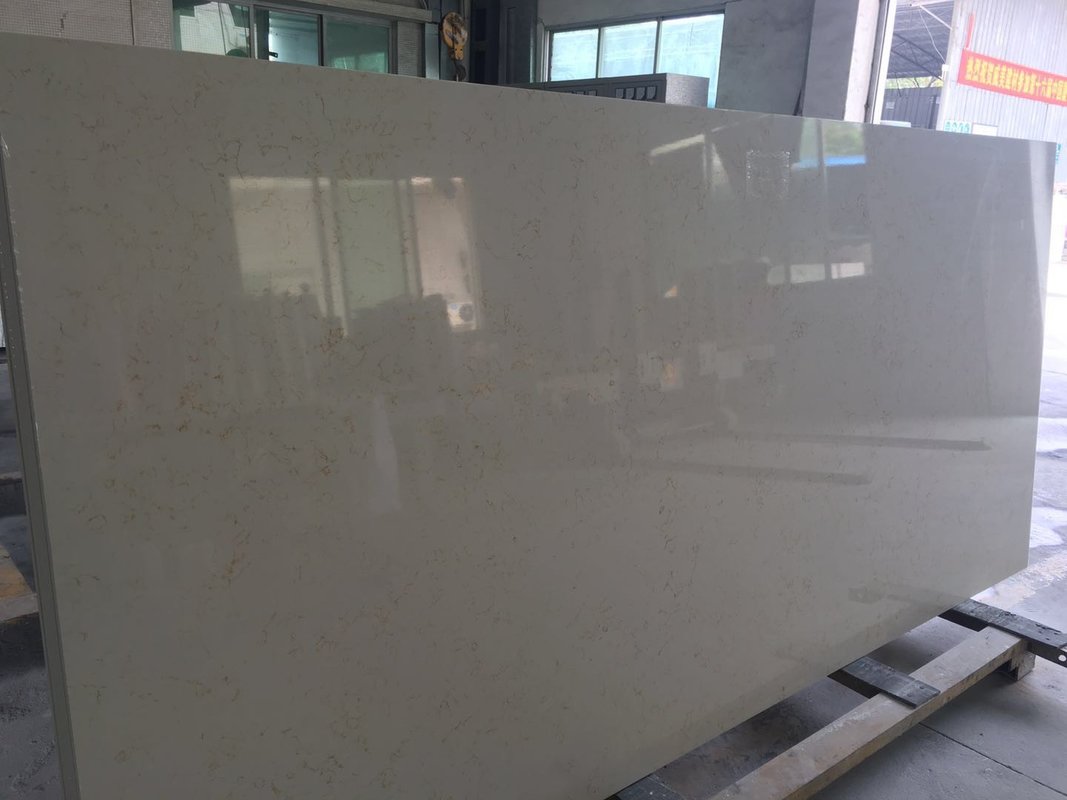 Golden Sky Artificial Engineered Quartz Solid Surface Countertop Materials 20mm