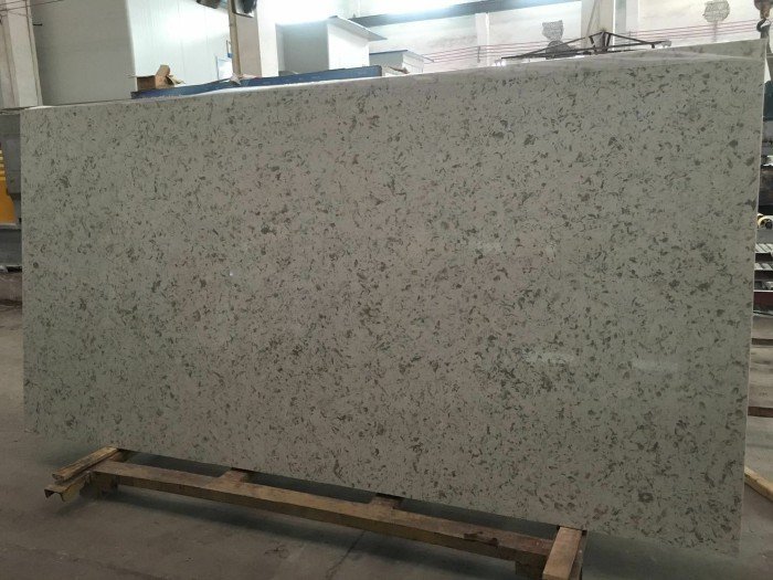 Well Polished Ivory Canyon Quartz Stone Slabs For Bathroom Vanity Tops