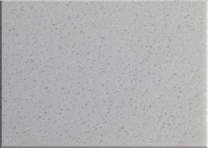 Mist White Engineered Quartz Sheet / Artificial Quartz Stone Slab 12mm - 30mm Thickness