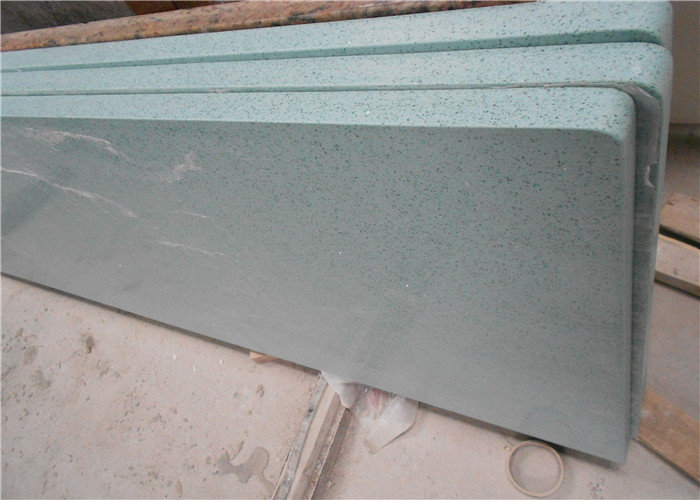 High Density Blue Mirror Quartz Kitchen Countertops with Artificial Quartz Stone Slabs