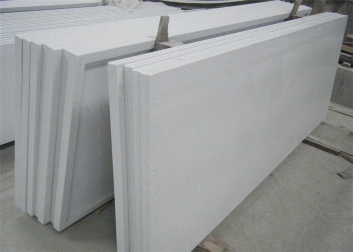 White Mirror Home Engineered Quartz Worktops , Stone Sheet Counter Top Material