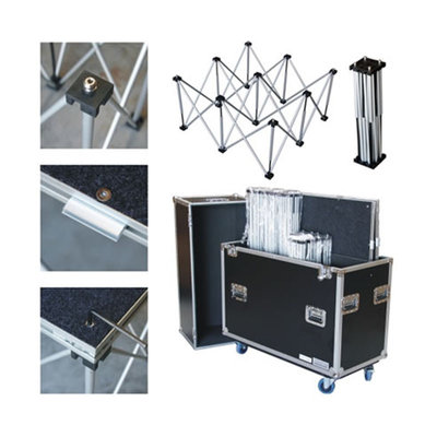 New design  portable stage for concert portable stages mobile stages with skirts and stairs