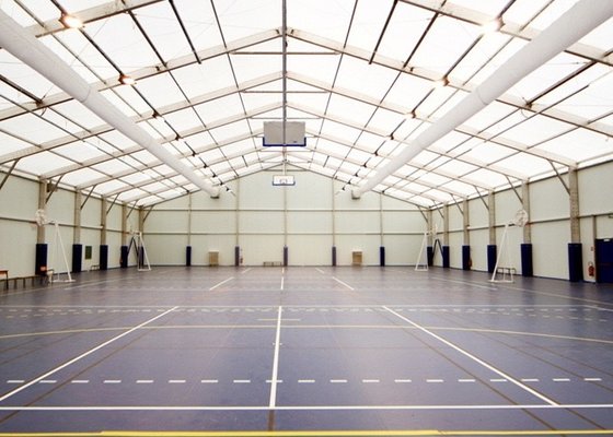 Long Lifespan Sport Tent with Hard Pressed Extruded Aluminum Alloy Main Frame Profile and PVC Roof Material supplier