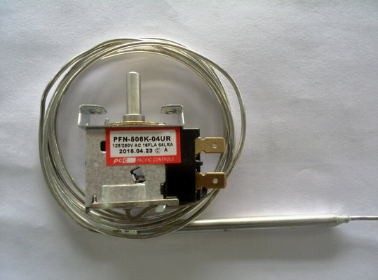 Tinning Copper Refrigeration Capillary Thermostat , Commercial Beer Cooler Thermostat