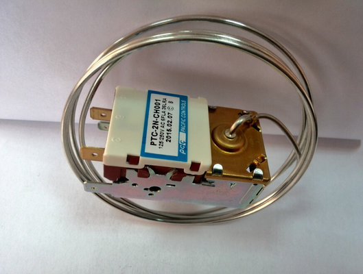 Capillary sensing automatic reset thermostat , freezer defrost thermostat