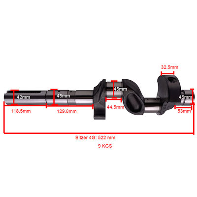 Hochwertige Kurbelwelle Bltzer Kühlschrank Kompressor Teile 4G Kurbelwelle 44.9x44.9 ((2+2) x44.9 -522mm