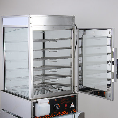 6 layers Stainless steel timer hot showcase display warmer  WT8613824555378 supplier