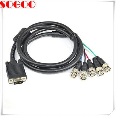 Professional Custom Cable Assemblies DVR To BNC-DB15 Cable OEM Accept