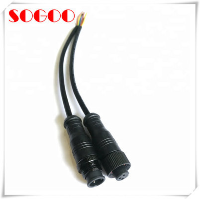Male To Female IP67 M15 LED Light Waterproof Cable Joint Electrical Cable