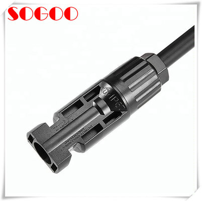 Black MC4 Extension Cable , Solar Cable Assembly With MC4 Connector