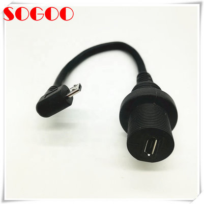 Custom Waterproof Cable Assembly Micro Usb 5pin Male To Micro 5pin Female