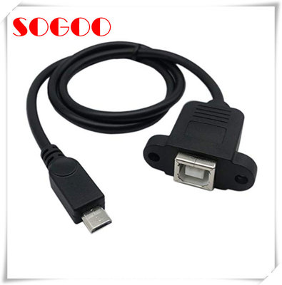 Custom Waterproof Cable Assembly Micro Usb 5pin Male To Micro 5pin Female