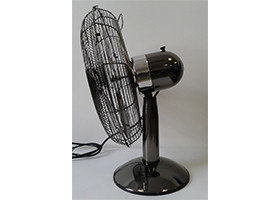 Vintage Oscillating Retro Desk Fan Electric 3 Speed Staineless Steel CE supplier