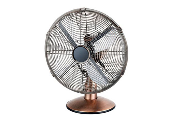 Strong Wind 30cm Metal Tabletop Fan , 45W Oil Rubbed Bronze Floor Standing Fan supplier