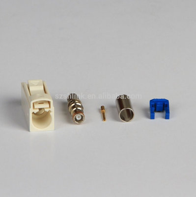 Fakra Jack crimp connector white/9001 Radio With Phanto, A type for pigtails