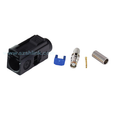 Hot sales Fakra connector K type for RG174 cable, made in China, free samples and fast shipping