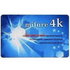 China Smart Classic card 4k Blank NFC pvc card 13.56MHz ISO14443A smart IC cards supplier