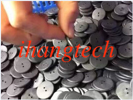 washable UHF Button Laundry tags  waterproof/high - temperature endurable with diameter 25.5mm，thickness2.7mm supplier