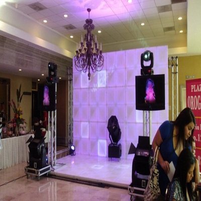 Snow Effect Colorful LED Dance Floor Wedding Party 1.5mm Armor Plate Digital