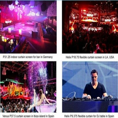 Waterproof LED Display Panel Outdoor Curtain Screen P18.75 6500K 650 W / pcs