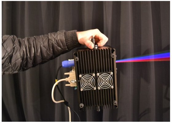 RGB Full Color 3000MW Mini Animation Programmable Laser Light Show 100Khz 90 - 240 V AC