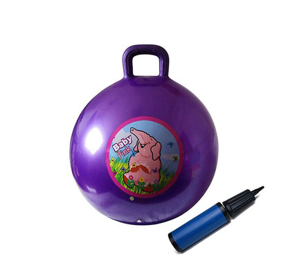 Toy Manufacturer Inflatable Colorful Fitness Jumping Ball with Handle for Children