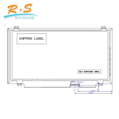 Grade A 14" Slim lvds 40pin  laptop lcd panel Replacement B140XTN02.3  1366*768